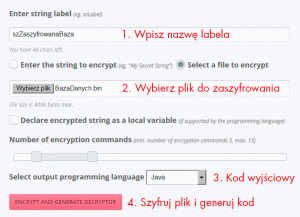 Szyfrowanie danych, szyfrowanie plików i stringów